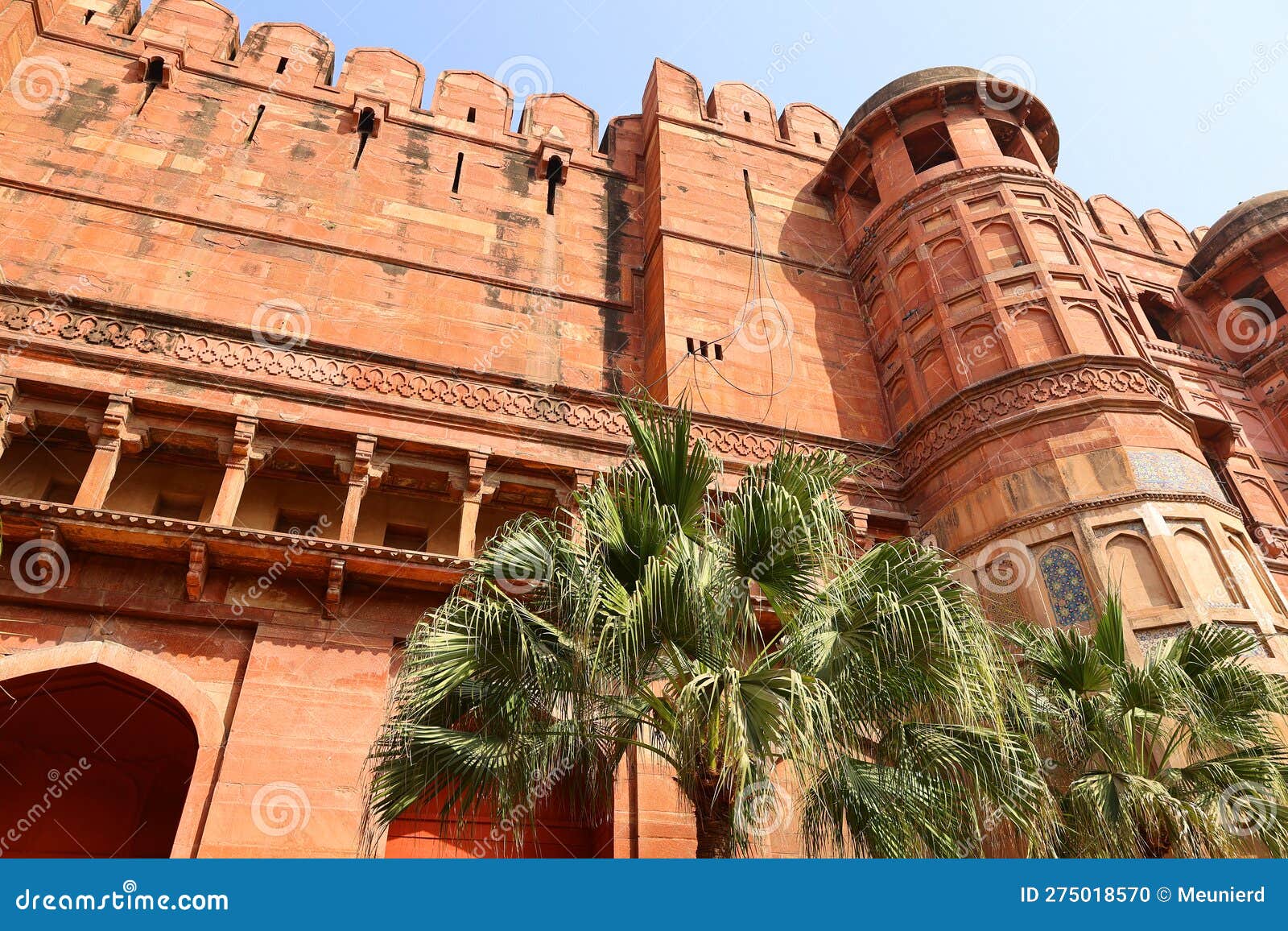 Agra Fort is a Historical Fort in the City of Agra Stock Photo - Image ...