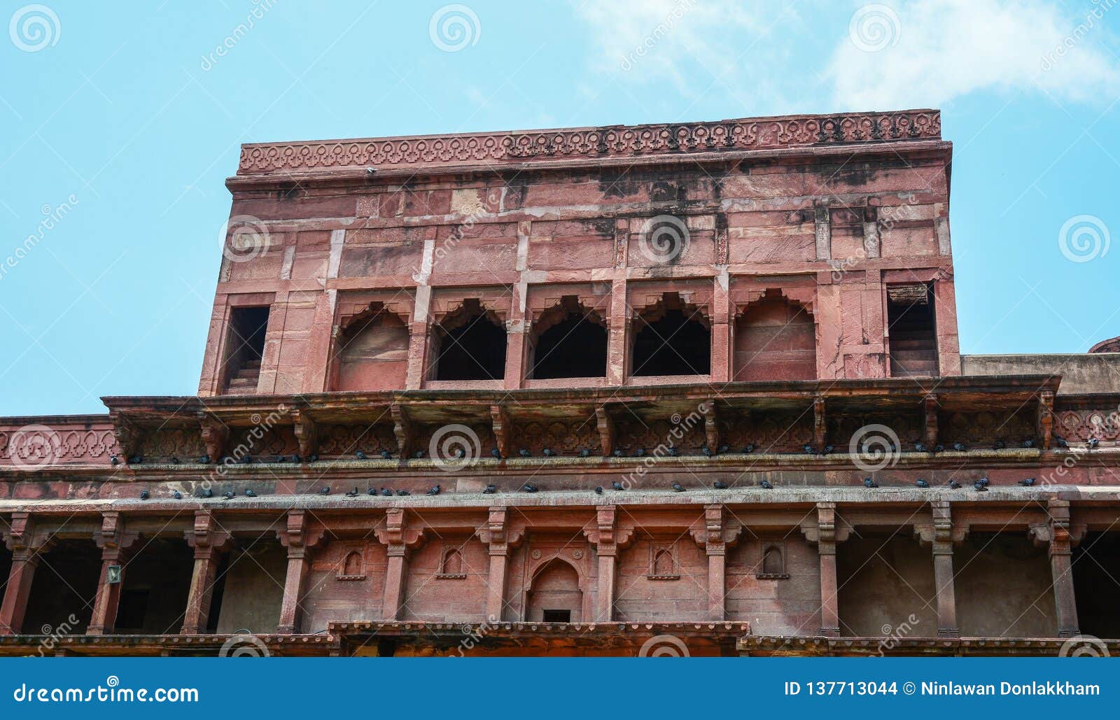 Agra Fort in Agra, India stock photo. Image of empire - 137713044