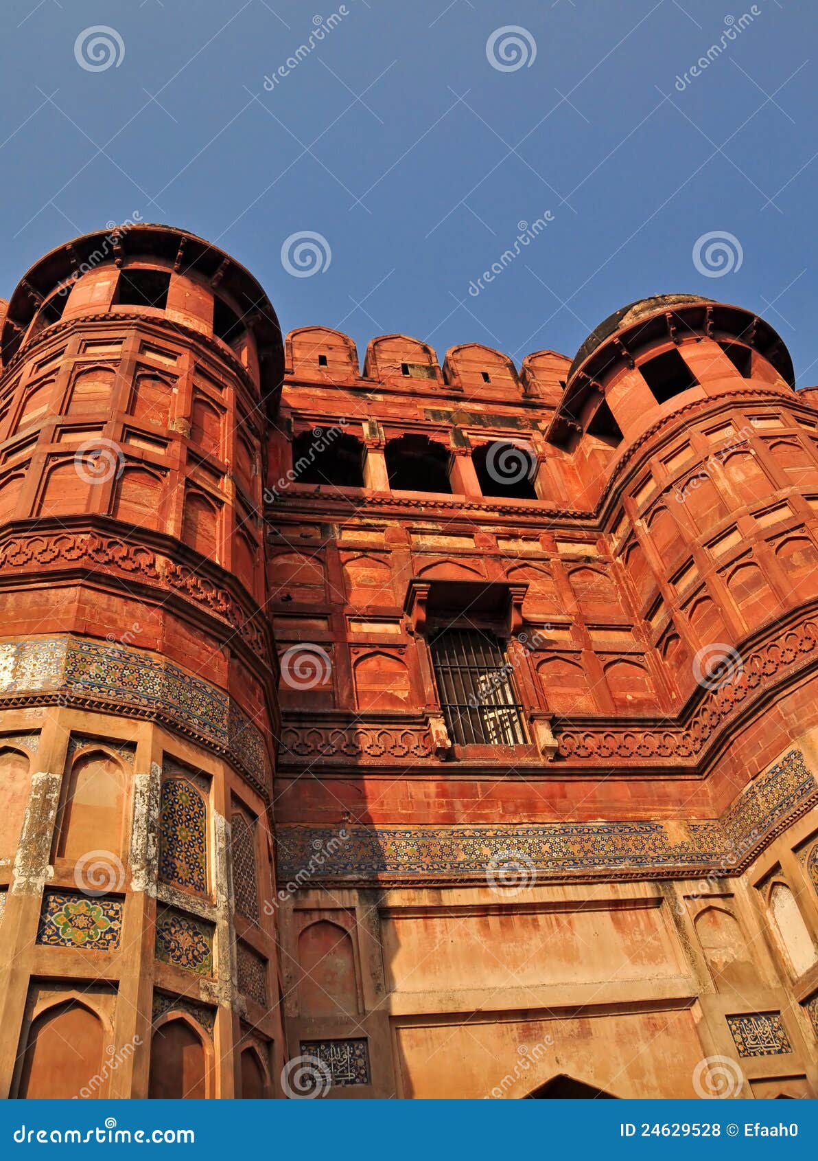 Agra Fort - Main Entrance Gate Stock Photo - Image of splendor, agra ...