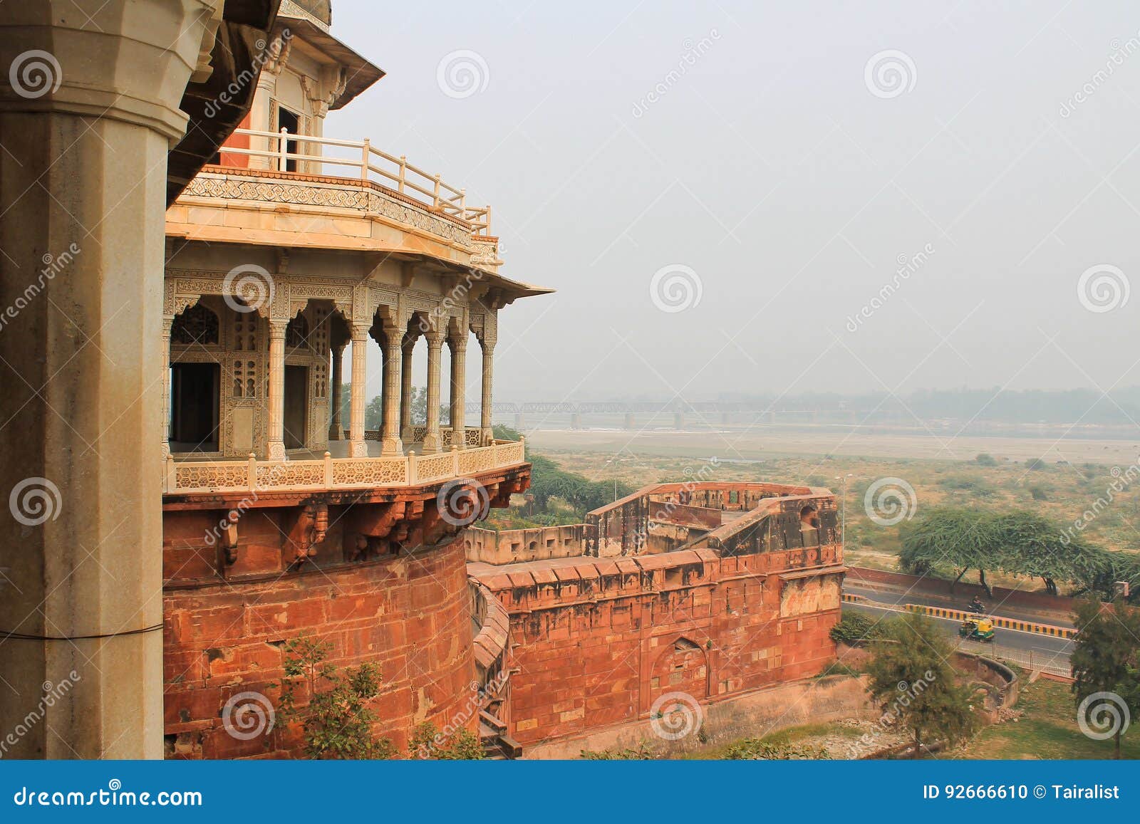 Agra, Indien, Rotes Fort, Ein Element Des Gebäudes Redaktionelles Bild ...