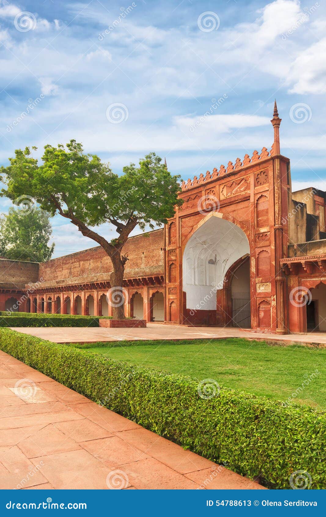 Agra Red Fort, India, Uttar Pradesh Stock Image - Image of outdoors ...