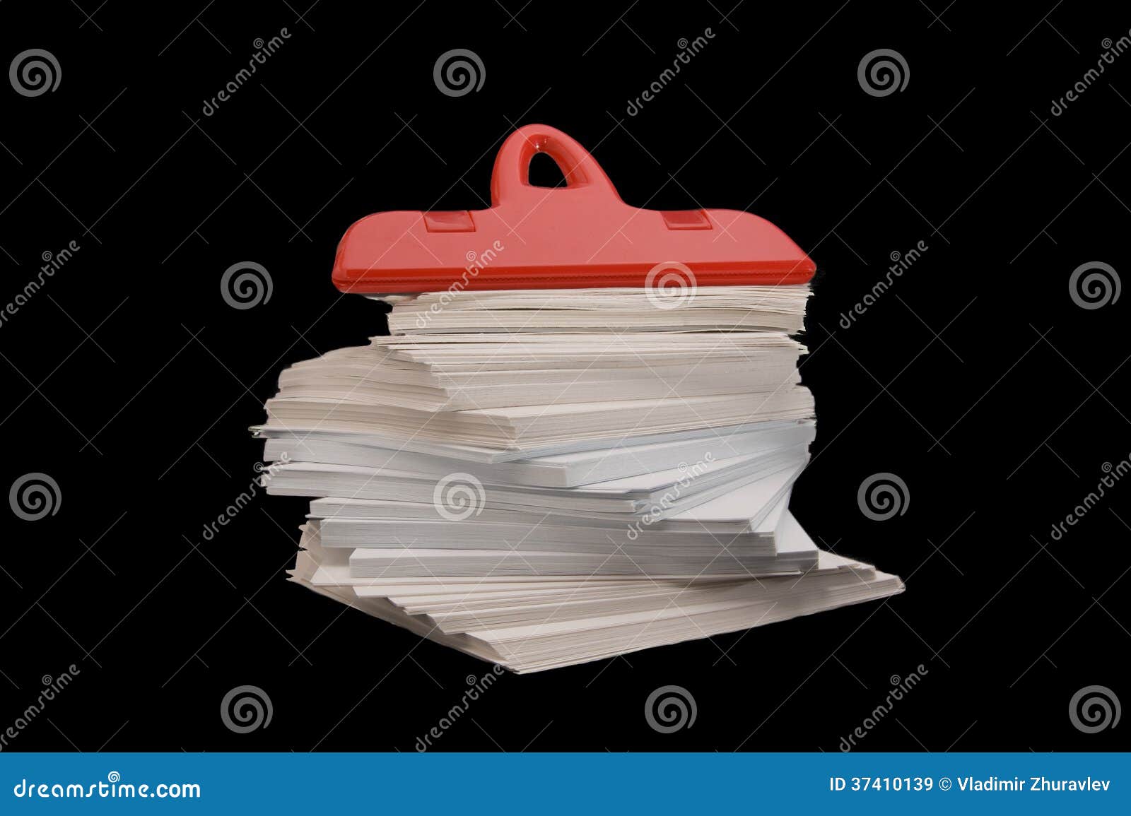 Agrafe En Plastique Rouge (trombone) Image stock - Image du noir ...