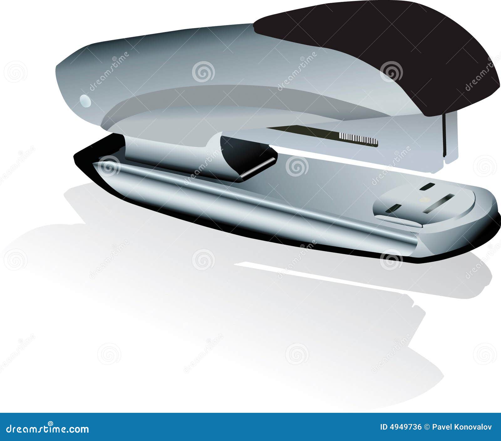 Agrafeuse illustration de vecteur. Illustration du accessoire - 4949736