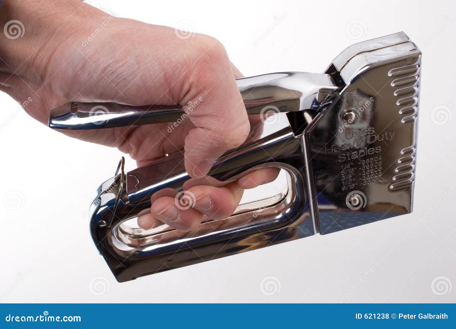 Agrafeuse photo stock. Image du fond, bureau, main, attachez - 621238