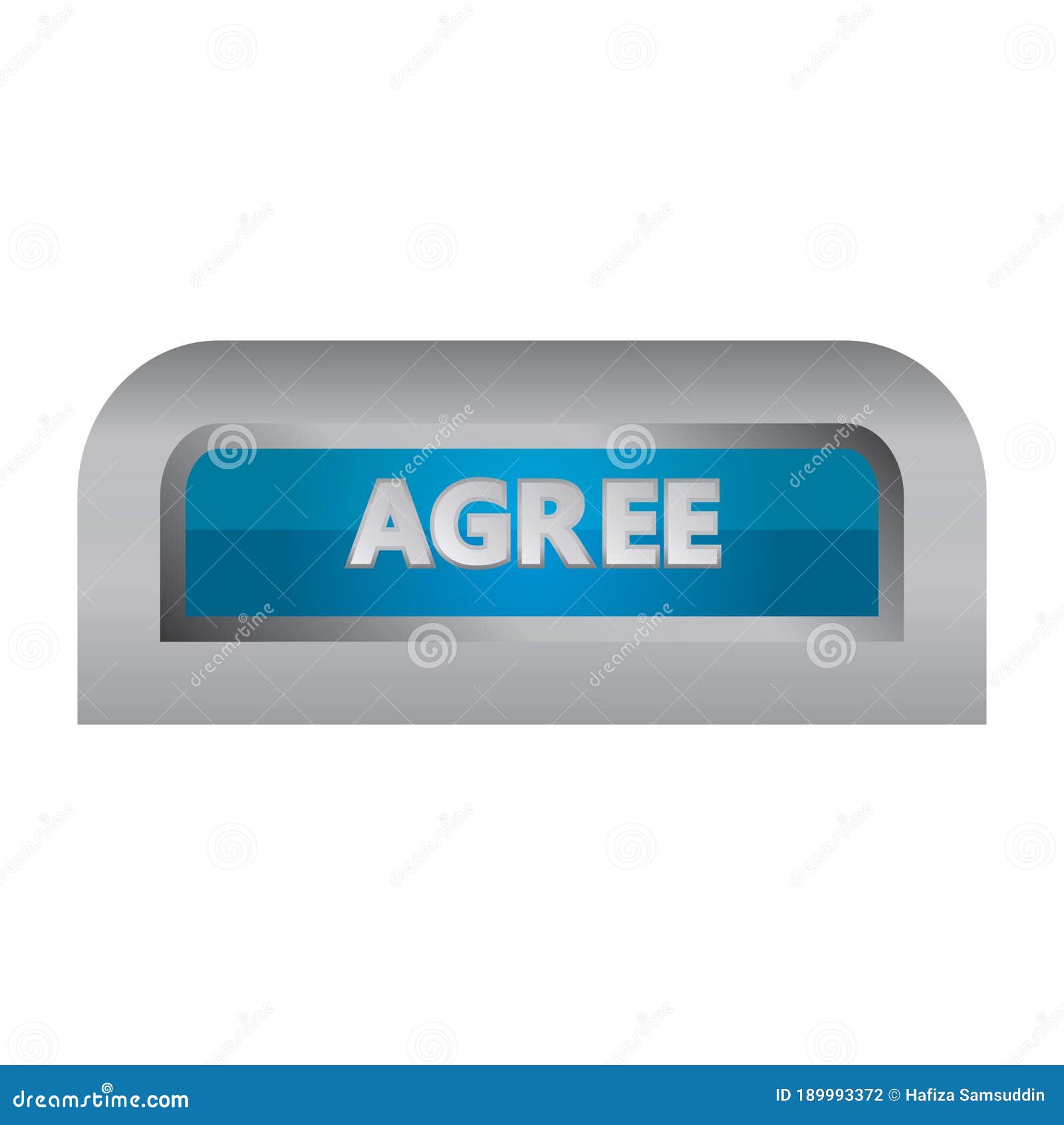 Agree Button. Vector Illustration Decorative Design Stock Vector ...