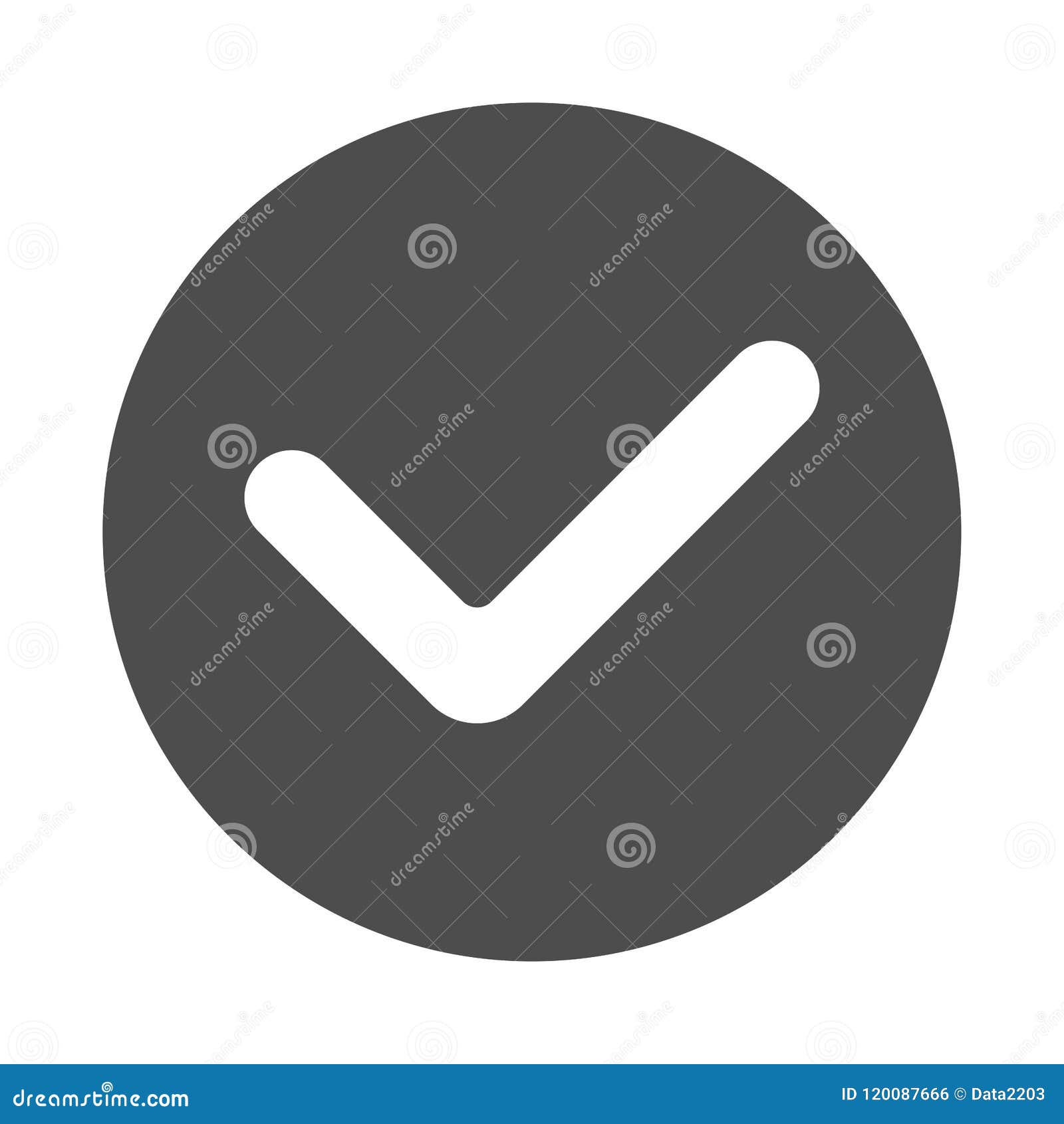 Agree or confirm icon stock vector. Illustration of flat - 120087666 Agree or confirm icon stock vector. Illustration of flat - 120087666