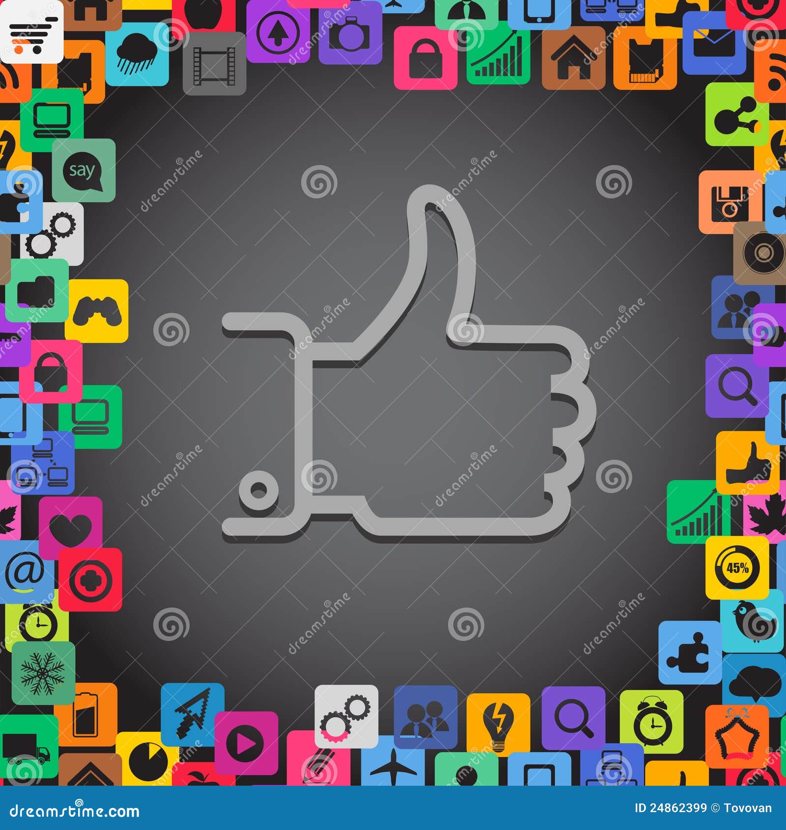 Agree symbol stock vector. Illustration of graphics, design - 24862399