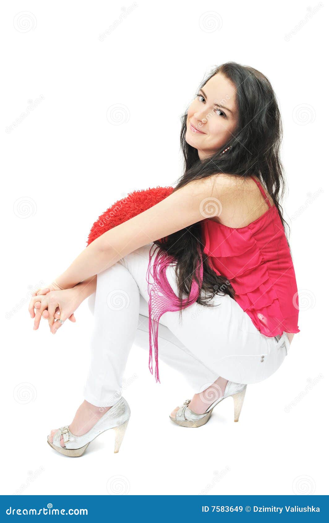 Agreeable girl stock image. Image of hell, body, female - 7583649