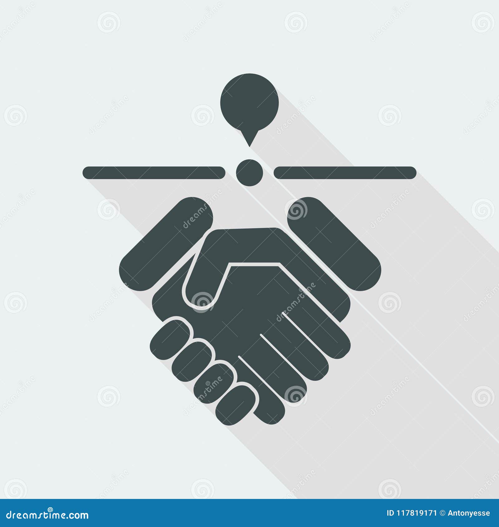 Agreeing location stock vector. Illustration of agreed - 117819171
