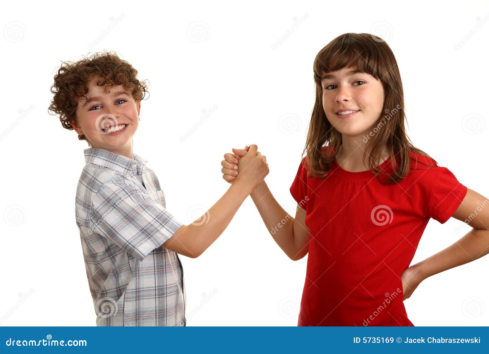 Agreement stock image. Image of child, friendship, caucasian - 5735169
