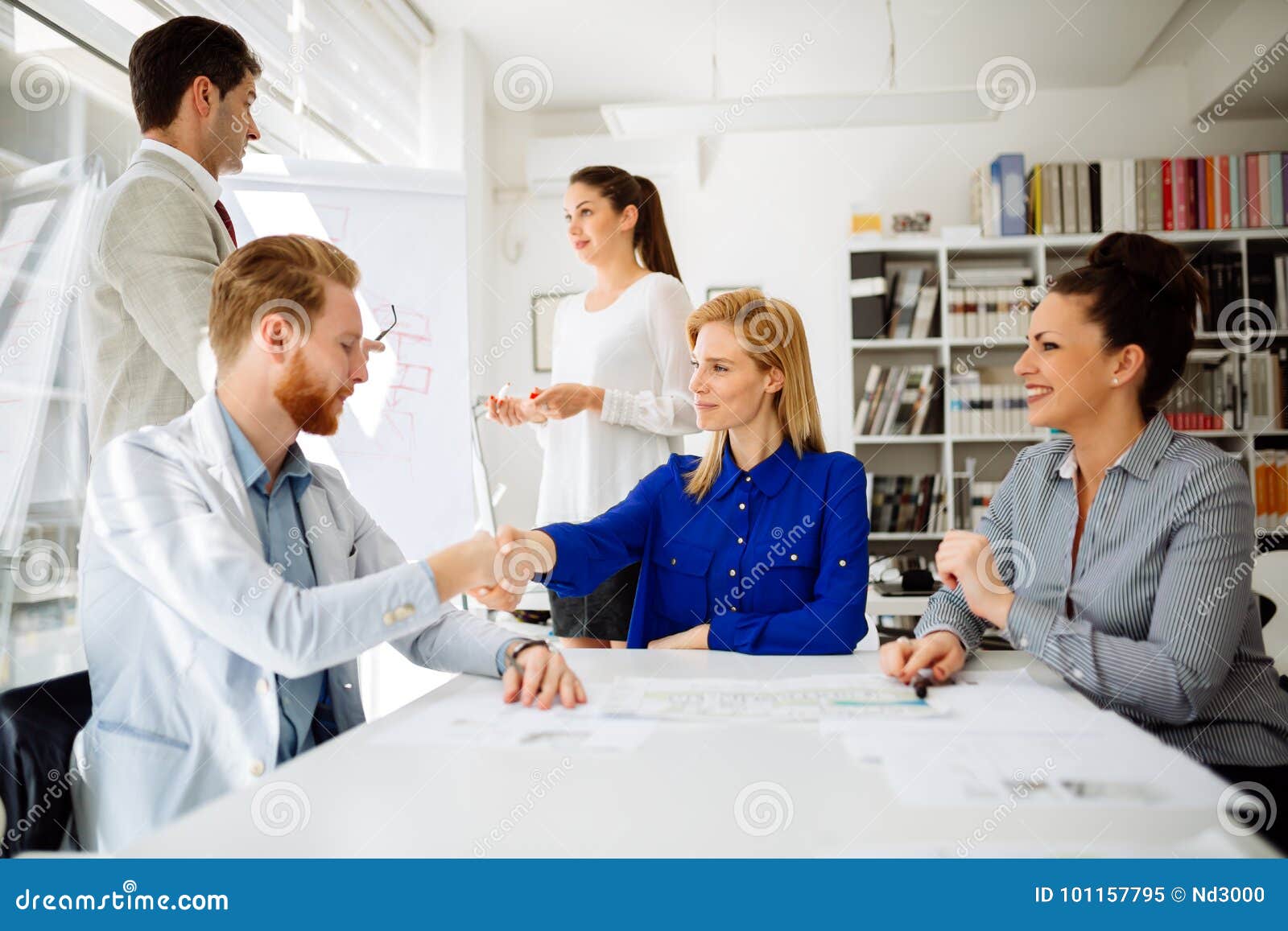 Agreement between Company Representatives Stock Image - Image of ...