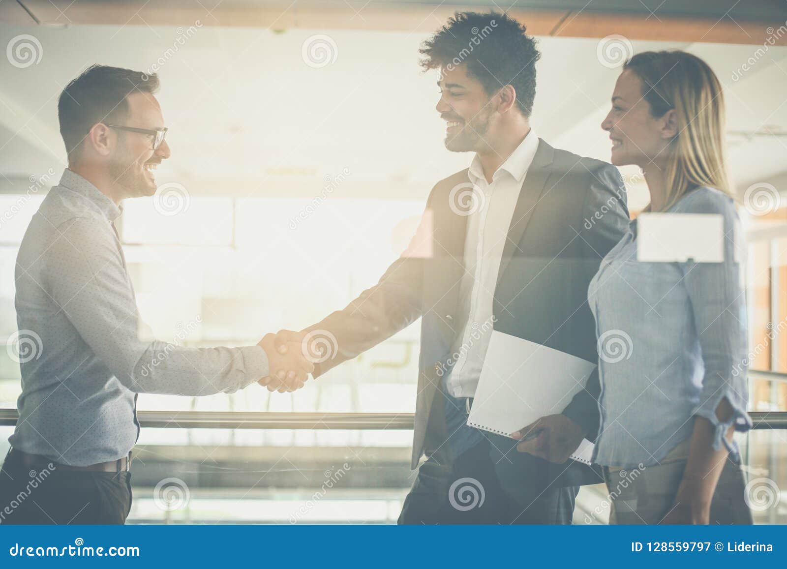 Agreement is concluded. stock image. Image of deal, holding - 128559797