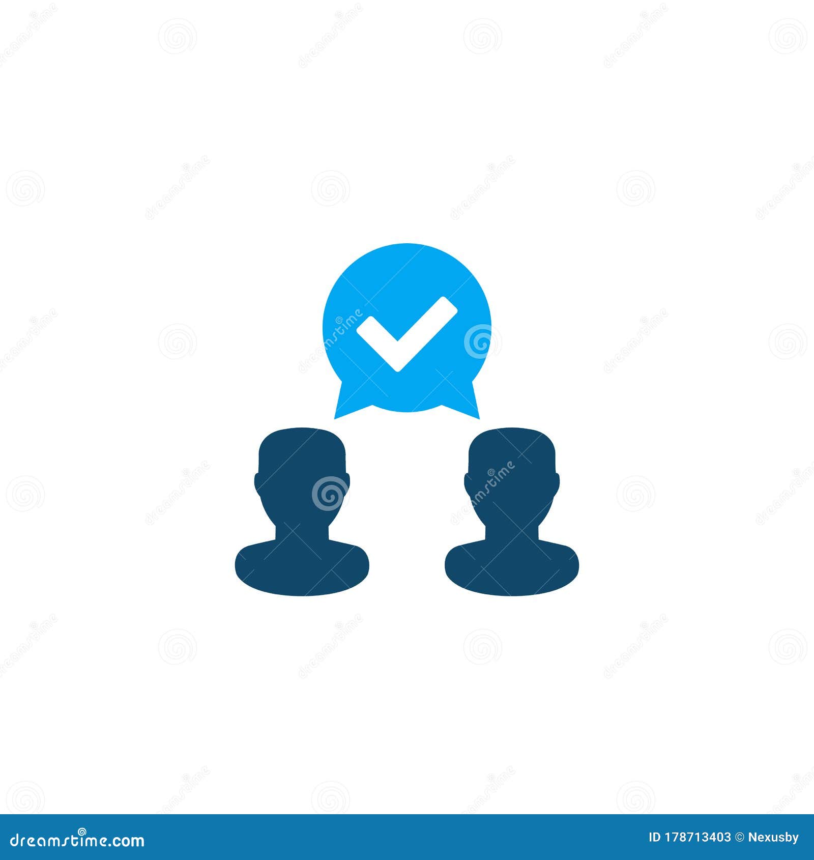 Agreement, consent icon stock illustration. Illustration of accept ...