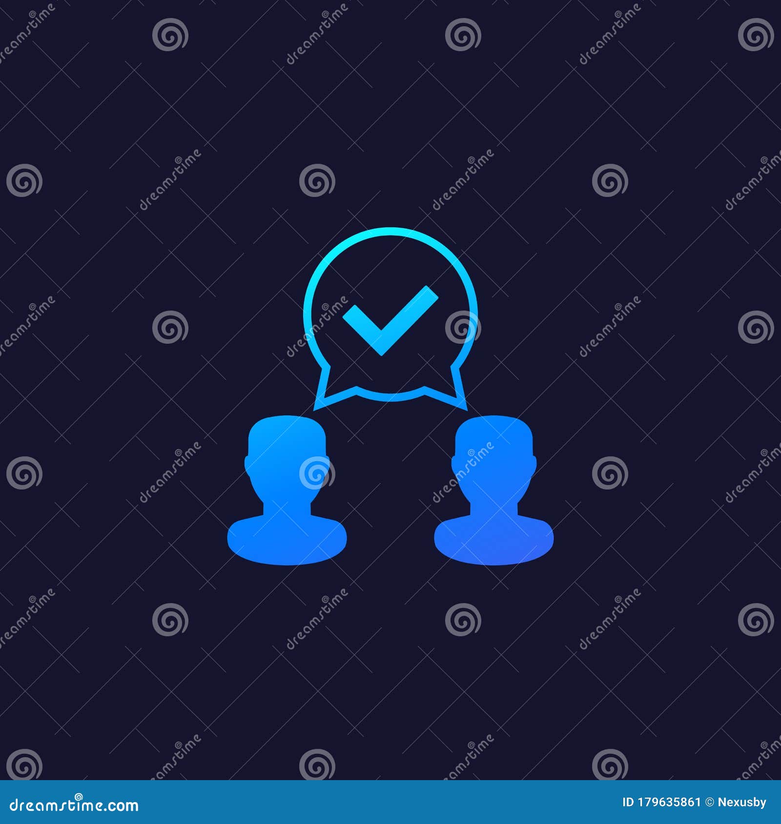 Agreement, Consent Vector Icon Stock Vector - Illustration of group ...