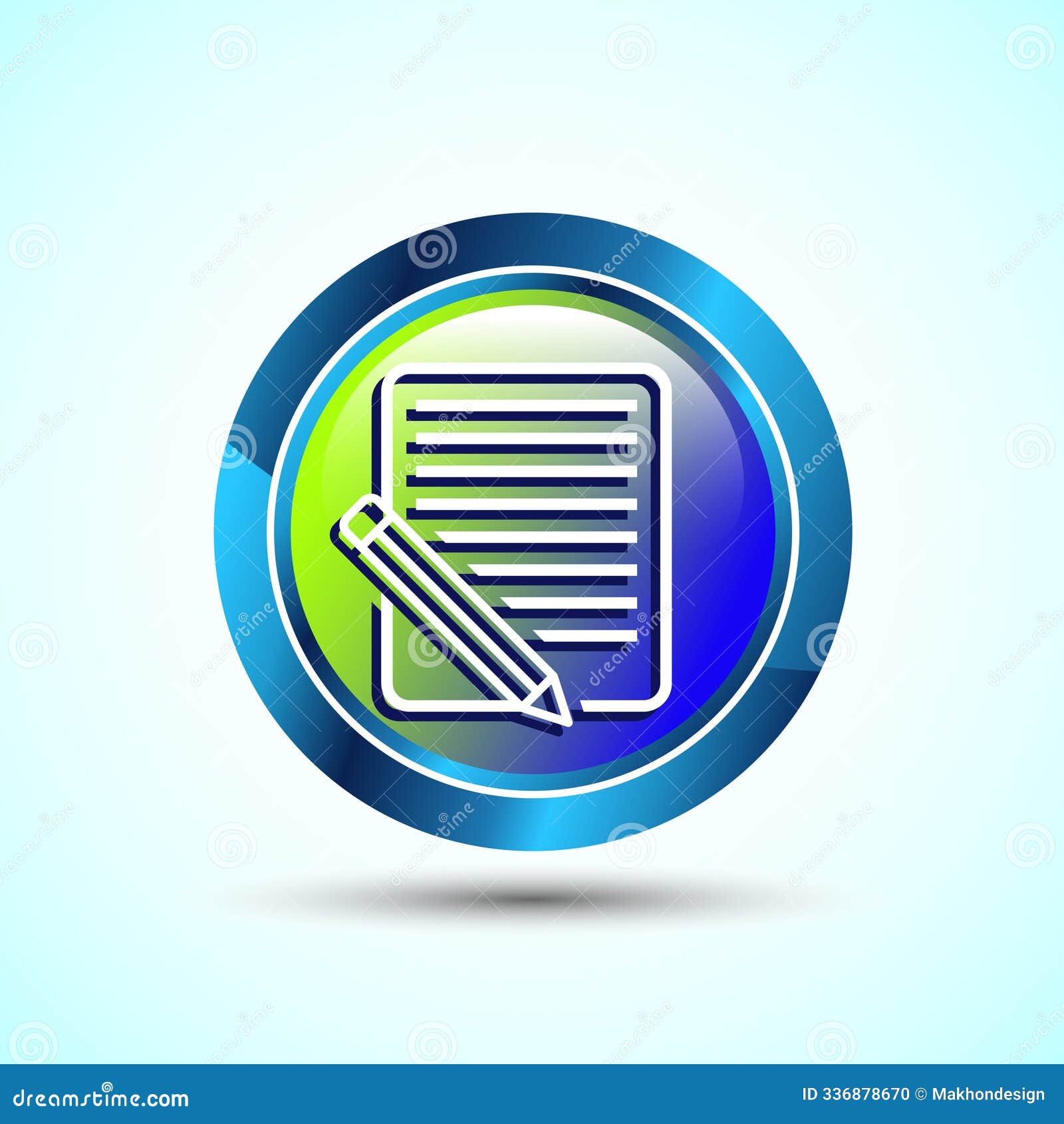 Agreement Icon Button Design Illustration Stock Vector - Illustration ...