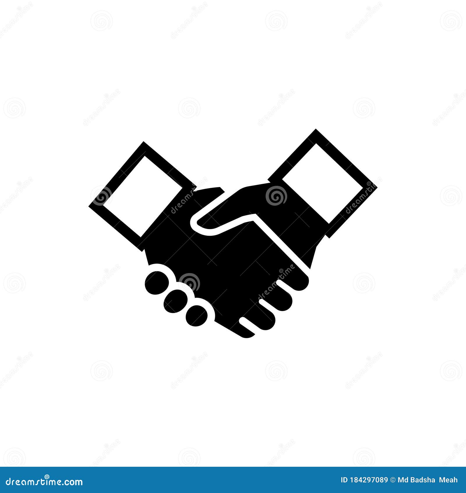 Agreement icon stock vector. Illustration of deal, partnership - 184297089