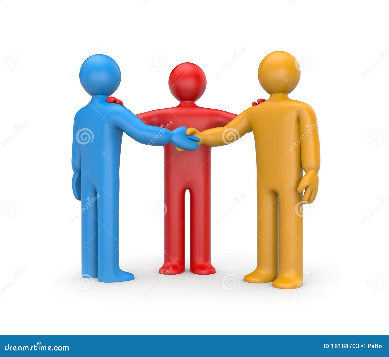 Agreement With Intermediary Stock Photos - Image: 16188703