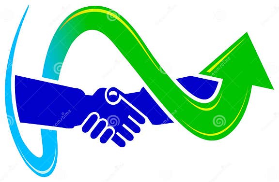 Agreement logo design stock vector. Illustration of cross - 19405569