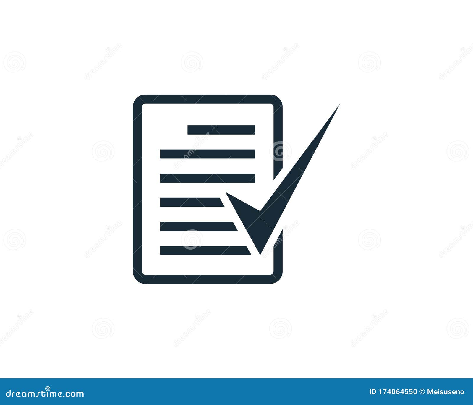 Agreement Paper Icon Vector Logo Template Illustration Design Stock ...