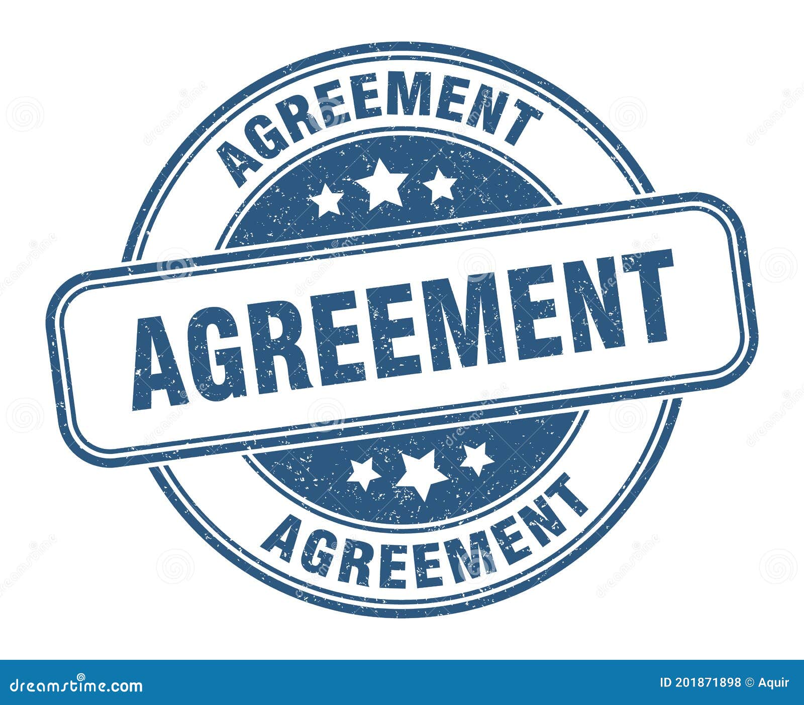 Agreement Stamp. Agreement Label. Round Grunge Sign Stock Vector ...