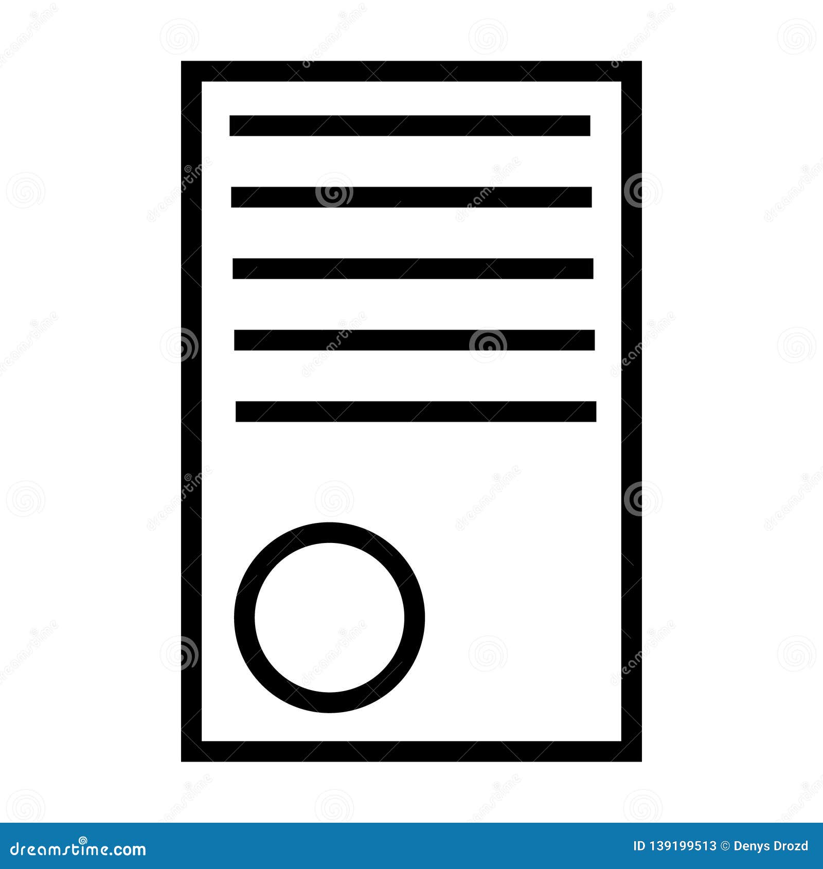 Agreement Vector Icon. Paper Documents Illustration Symbol Stock Vector ...