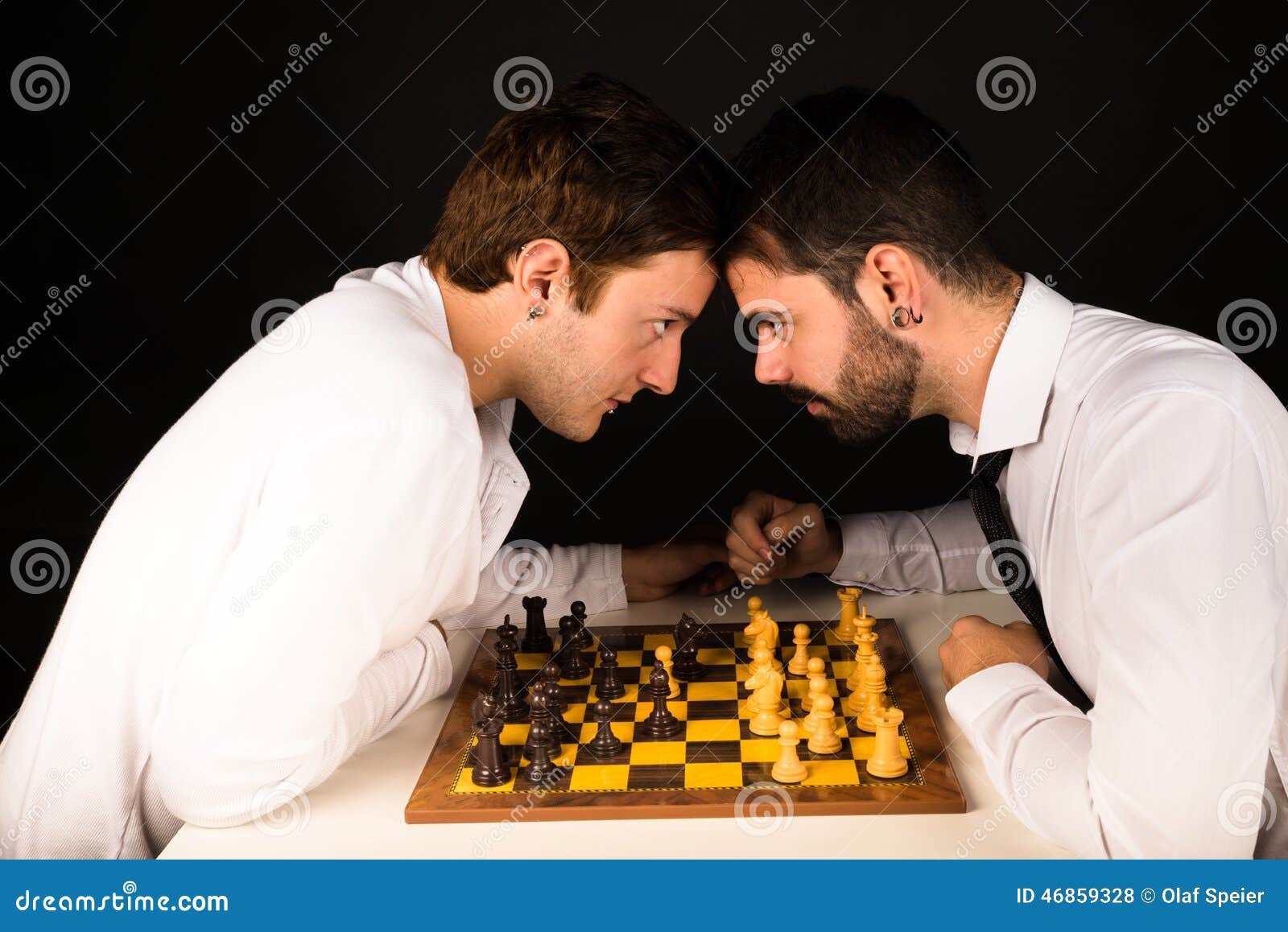 Agressive chess clash stock photo. Image of smart, strategy - 46859328