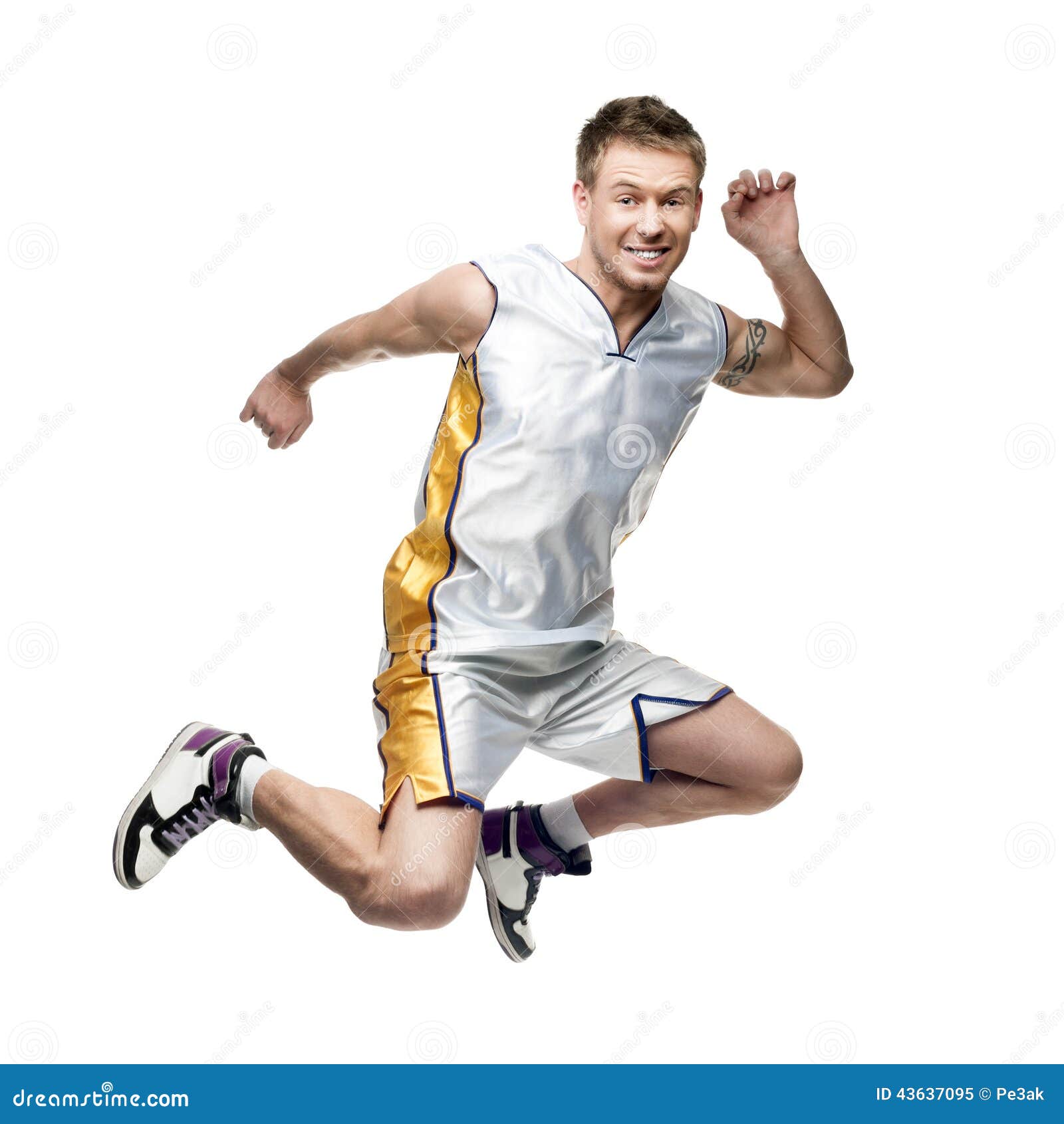 Agressive Young Basketball Player Stock Image - Image of sportsman ...