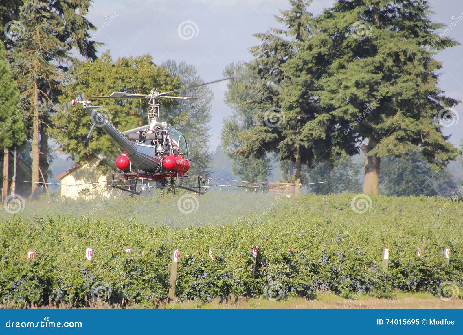 Agricultural Aircraft stock image. Image of crop, blueberry - 74015695