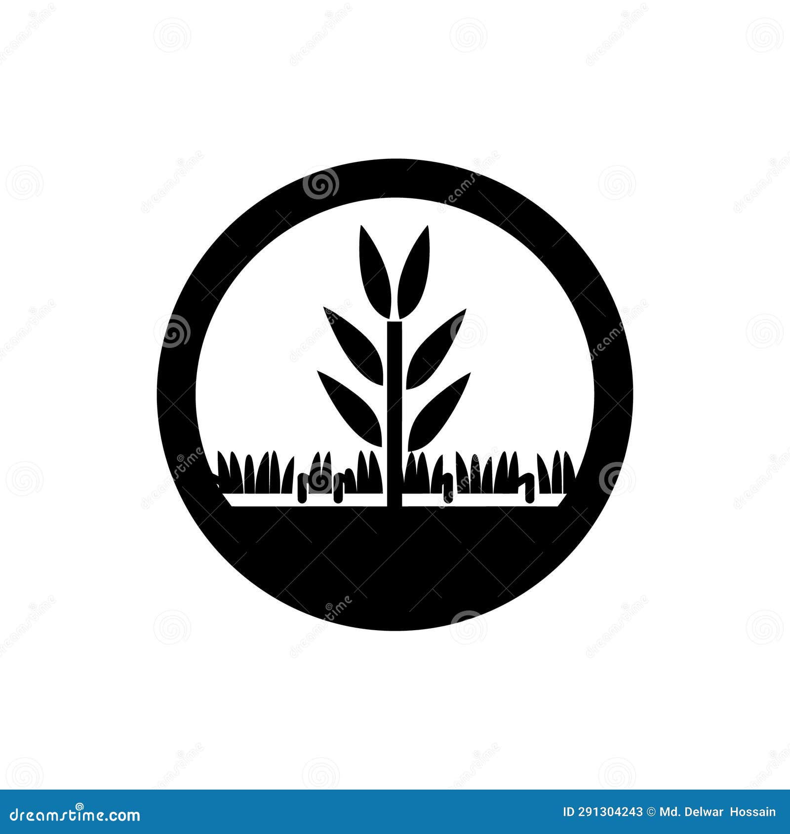 Agricultural Field Crops Icon Stock Illustration - Illustration of ...