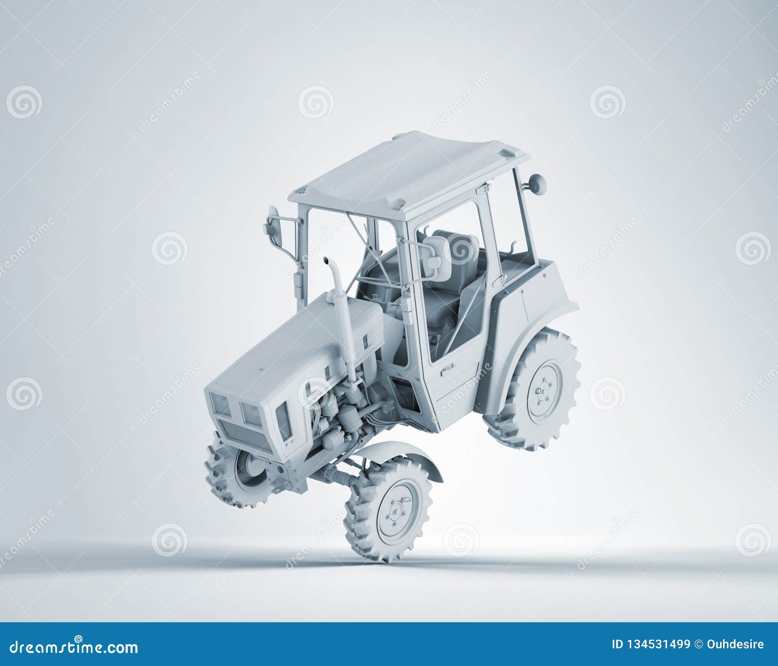 Agricultural Generic Tractor Stock Illustration - Illustration of ...