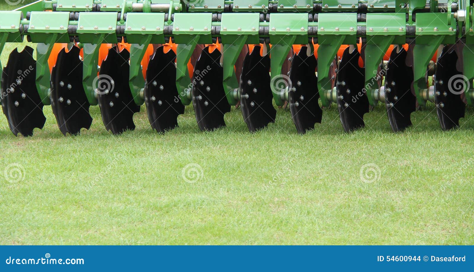 Agricultural Harrowing Machine. Stock Photo - Image of disc, digging ...