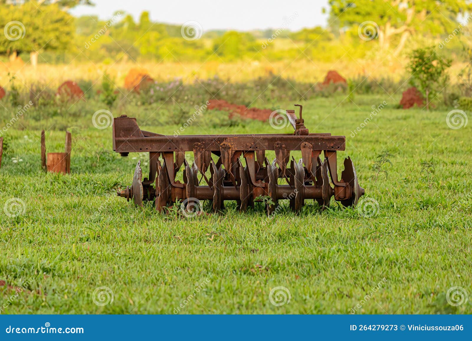 Agricultural Implement Machinery Stock Image - Image of plowing, plow ...