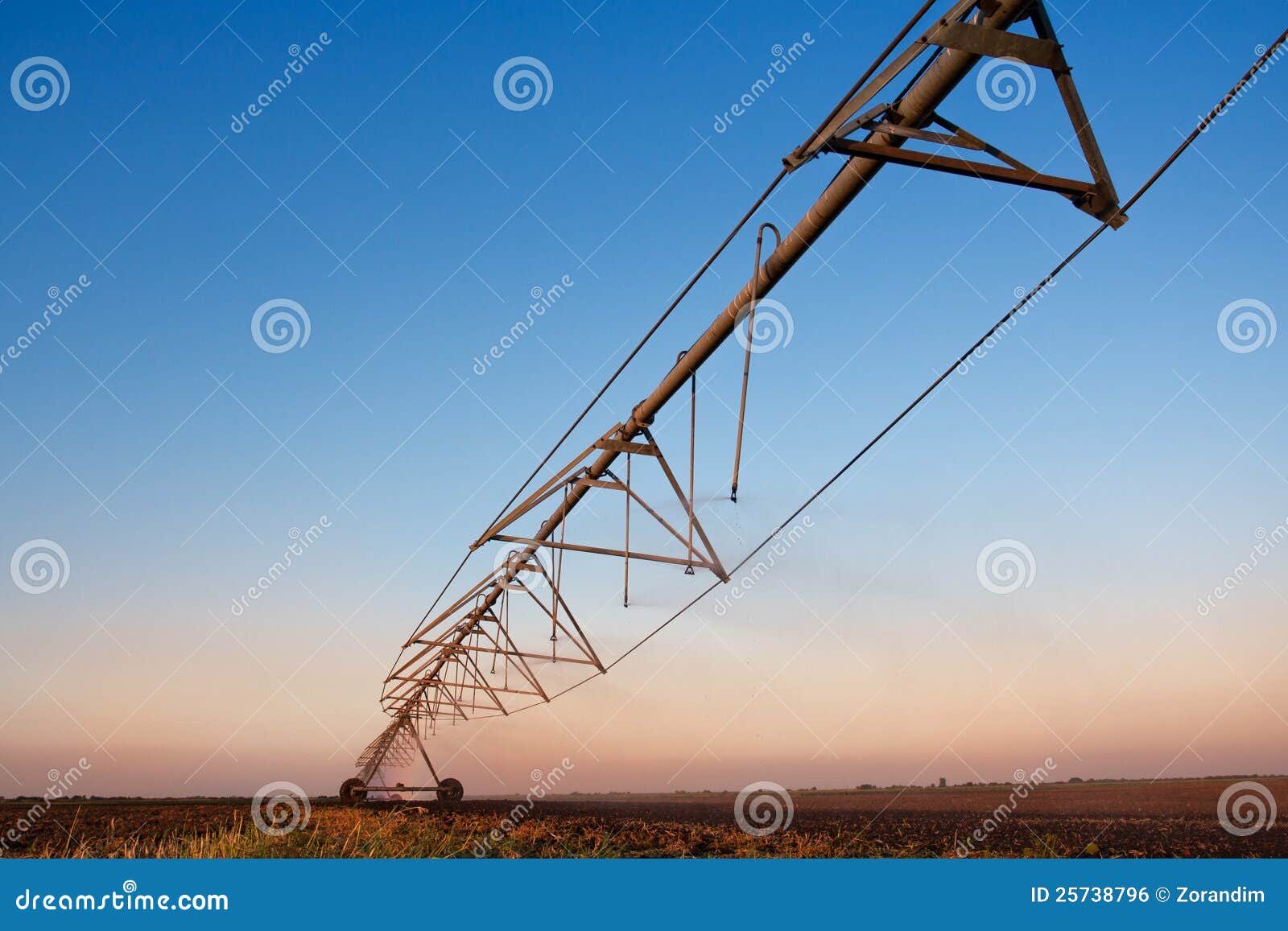 Agricultural Irrigation Sprinkler Stock Photo - Image of sprinkler ...
