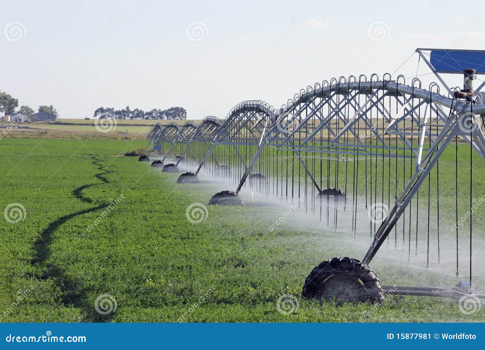 Agricultural Irrigation System Stock Image - Image of copyspace ...