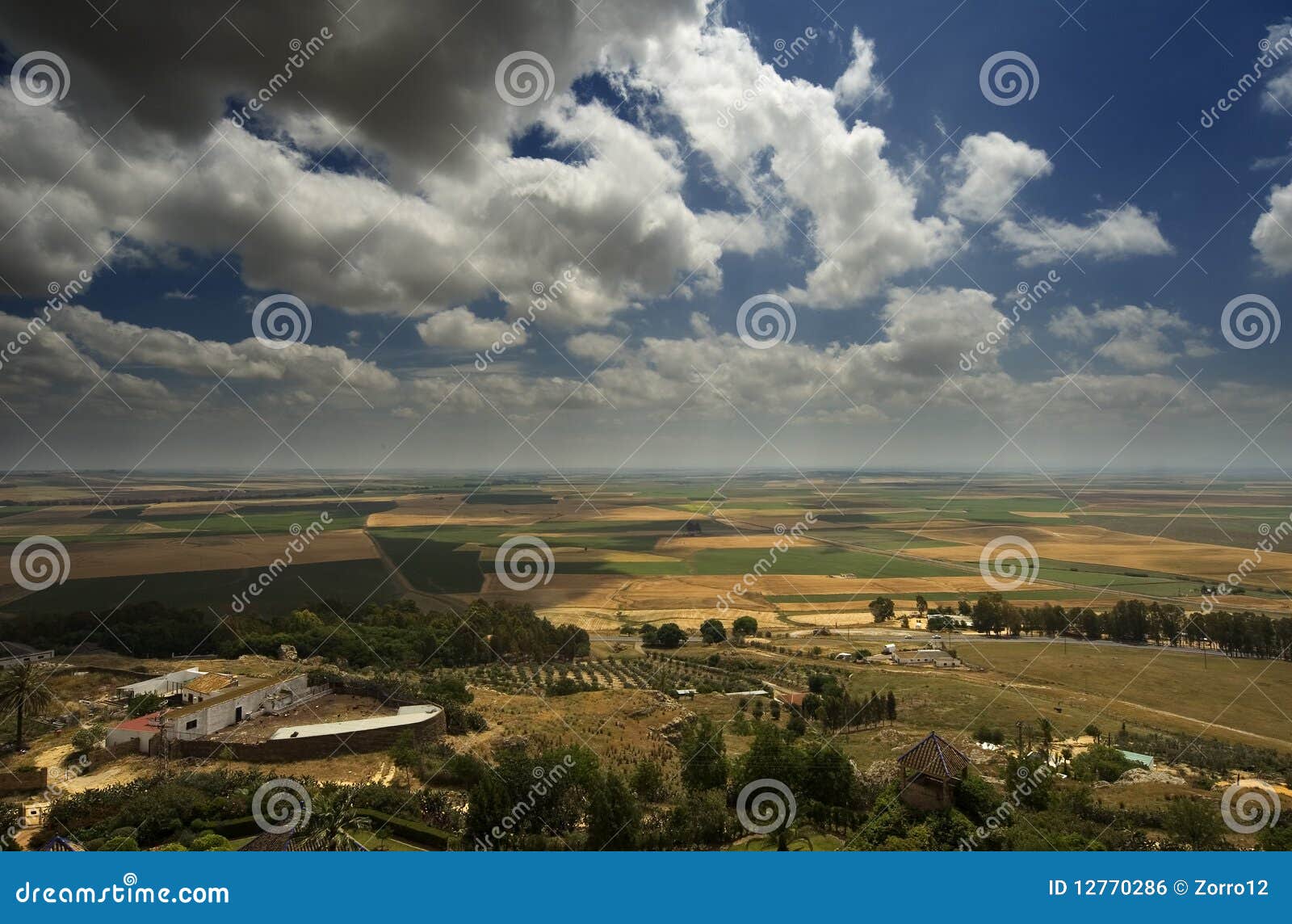 Agricultural landscape stock photo. Image of agronomy - 12770286