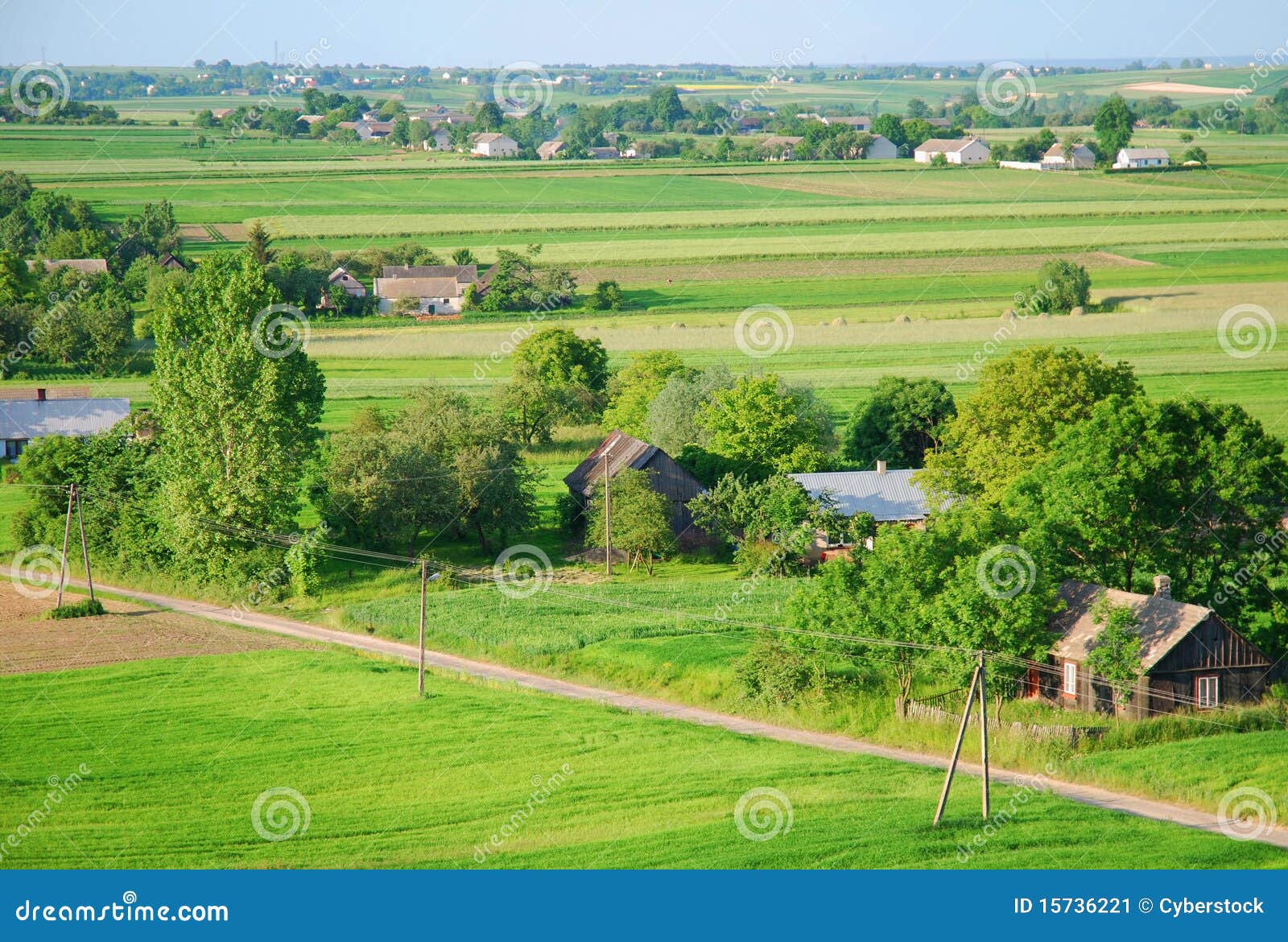 Agricultural landscape stock image. Image of agriculture - 15736221