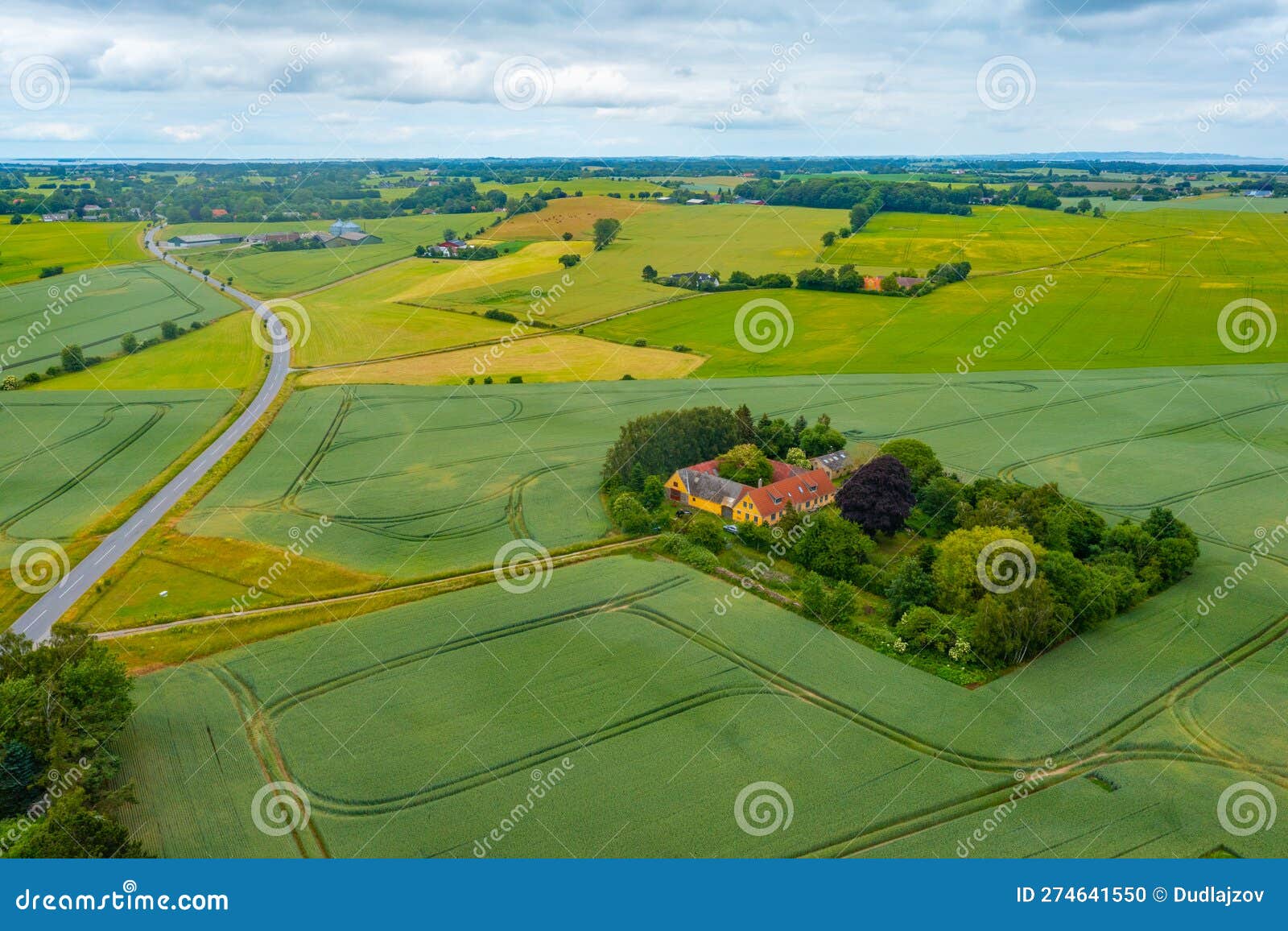 Agricultural Landscape of Mon Island at Denmark Stock Photo - Image of ...