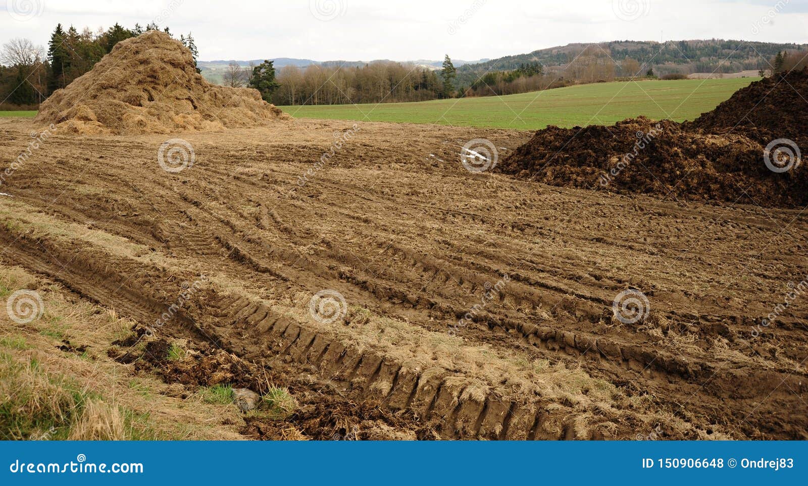 Agricultural landscape stock photo. Image of blue, europe - 150906648