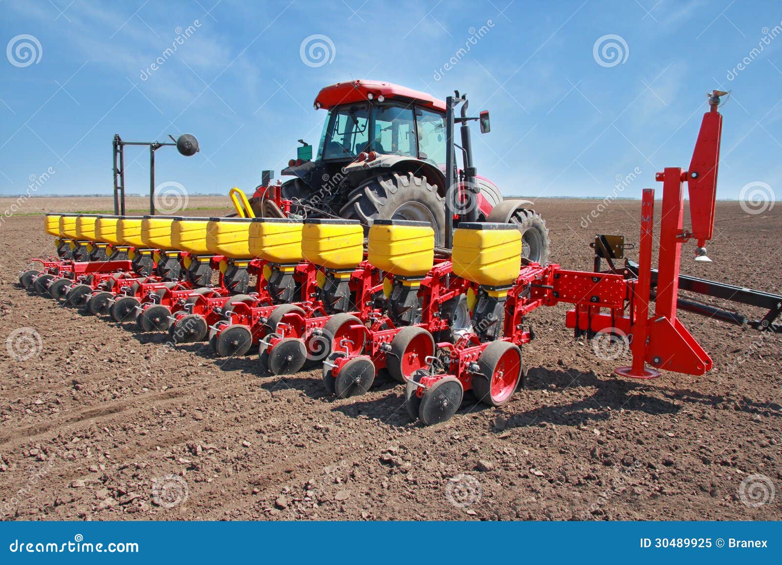Agricultural Machinery, Sowing Stock Image - Image of driving, food ...