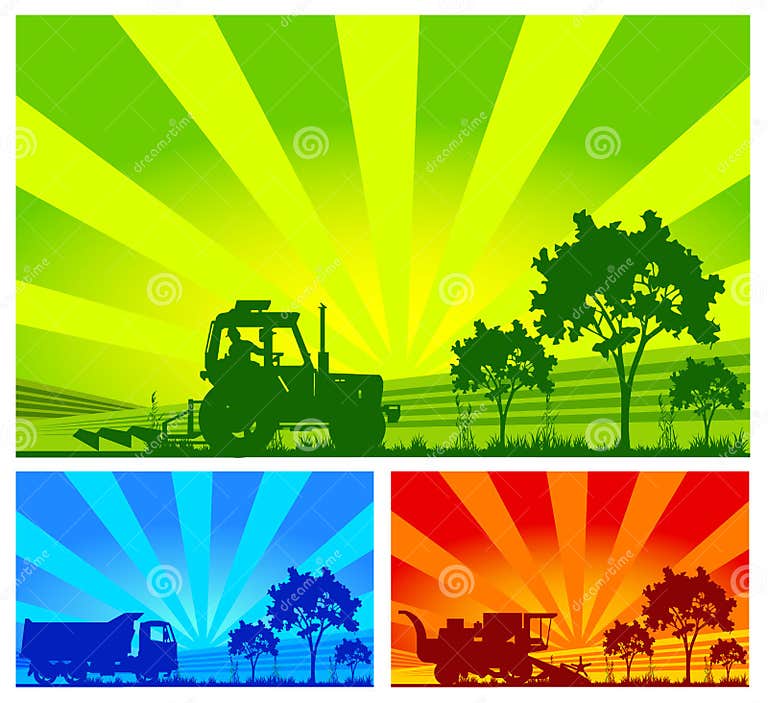 Agricultural Machinery, Vector Stock Vector - Illustration of farm ...