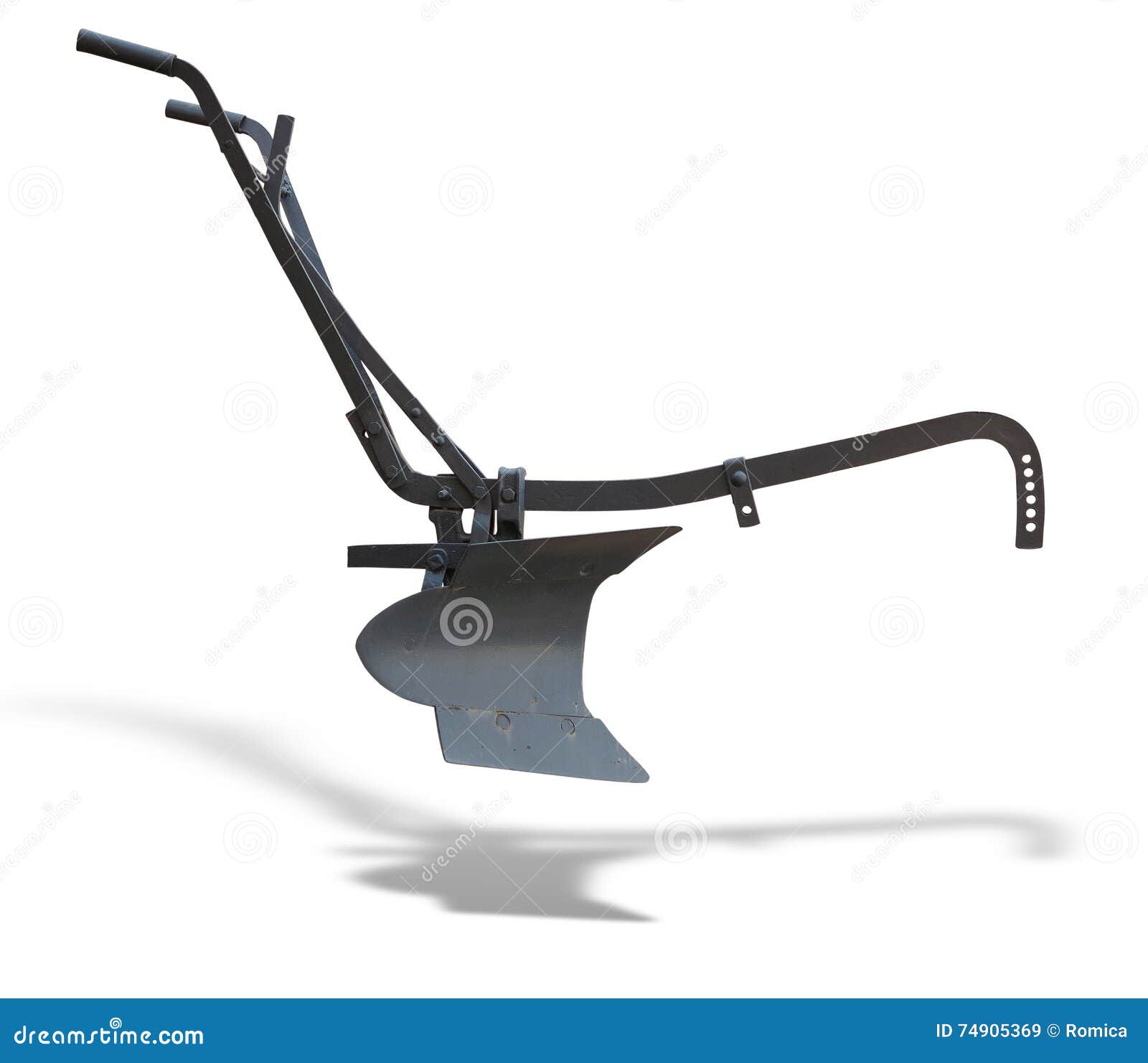 A Manual Plow On An Electric Winch. Cultivator. Agricultural Tools ...