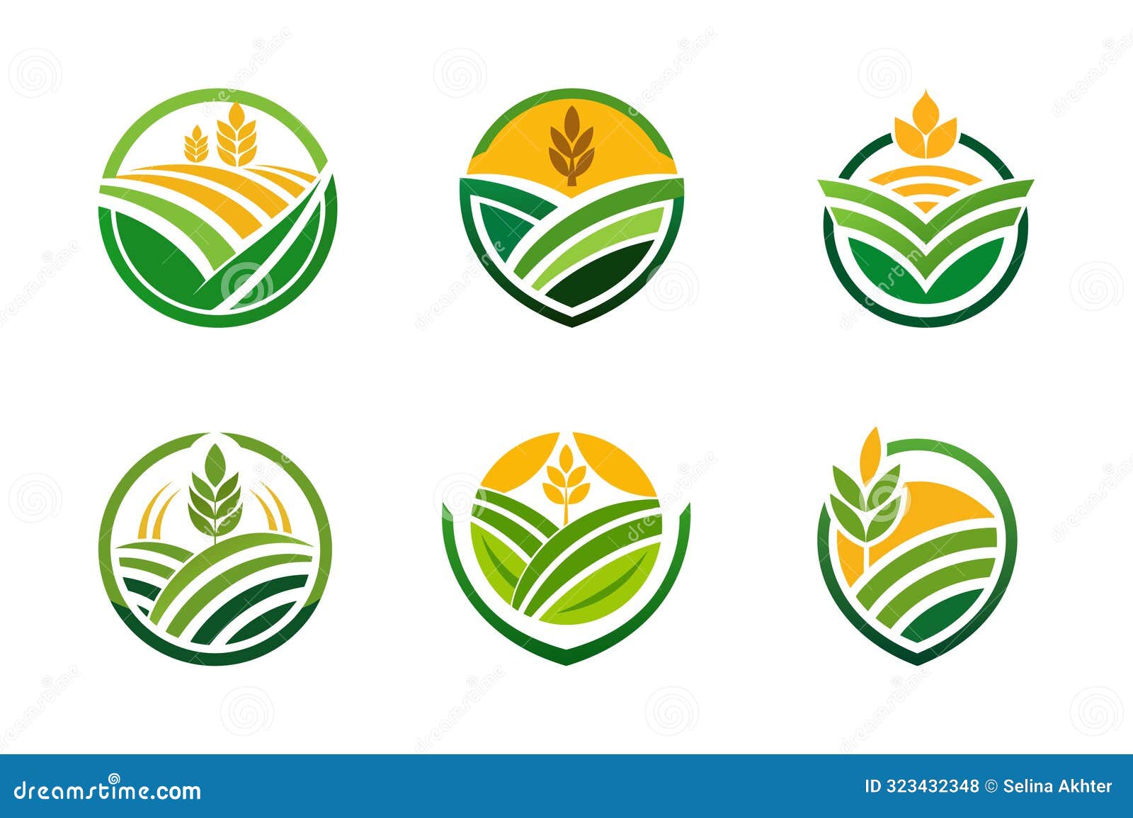 Agricultural Sector Company Logo Vector Stock Vector - Illustration of ...