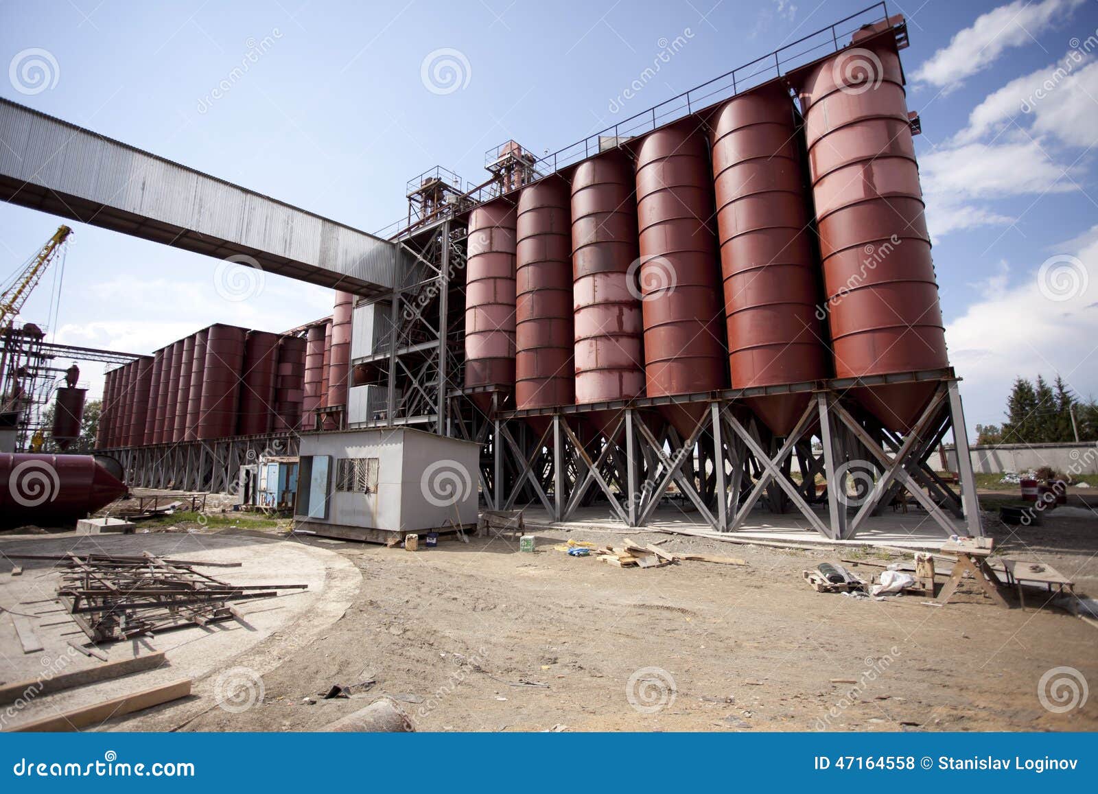 Agricultural silo stock photo. Image of harvesting, industry - 47164558