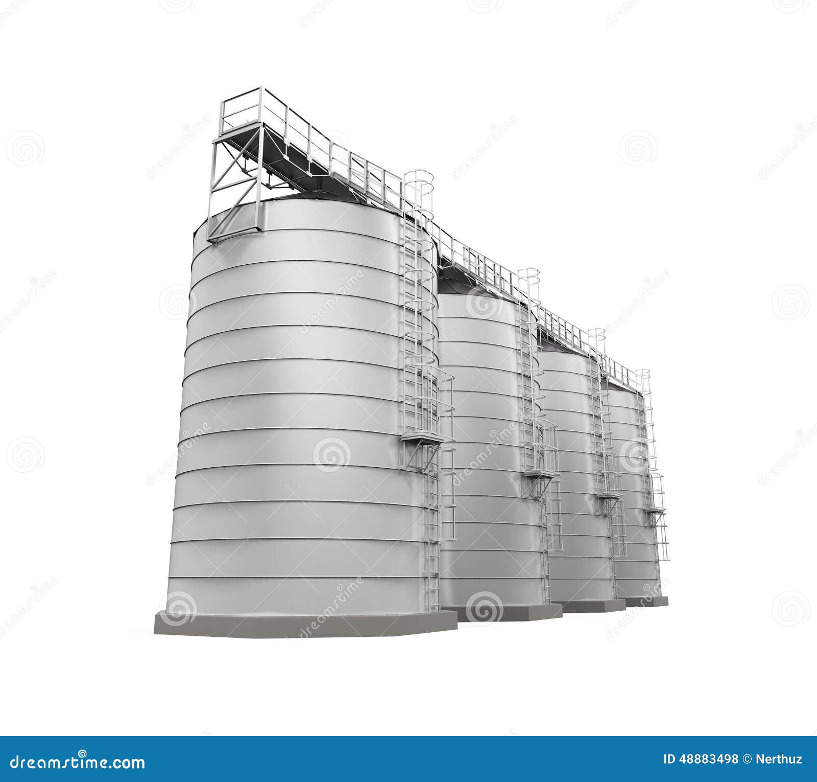 Agricultural Silo Trucks Deliver Wheat Harvest To Grain Storage ...