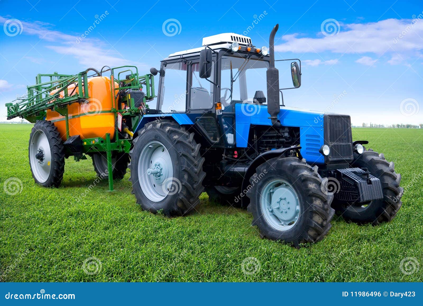 Agricultural Spraying Machine Stock Photo - Image of grass, nature ...