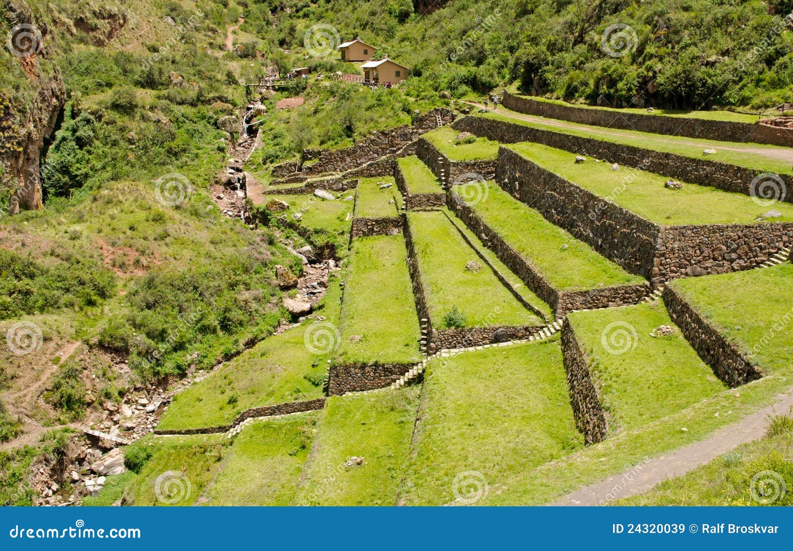 Agricultural Terraces At The Inca Site Pisac, Peru Royalty-Free Stock ...