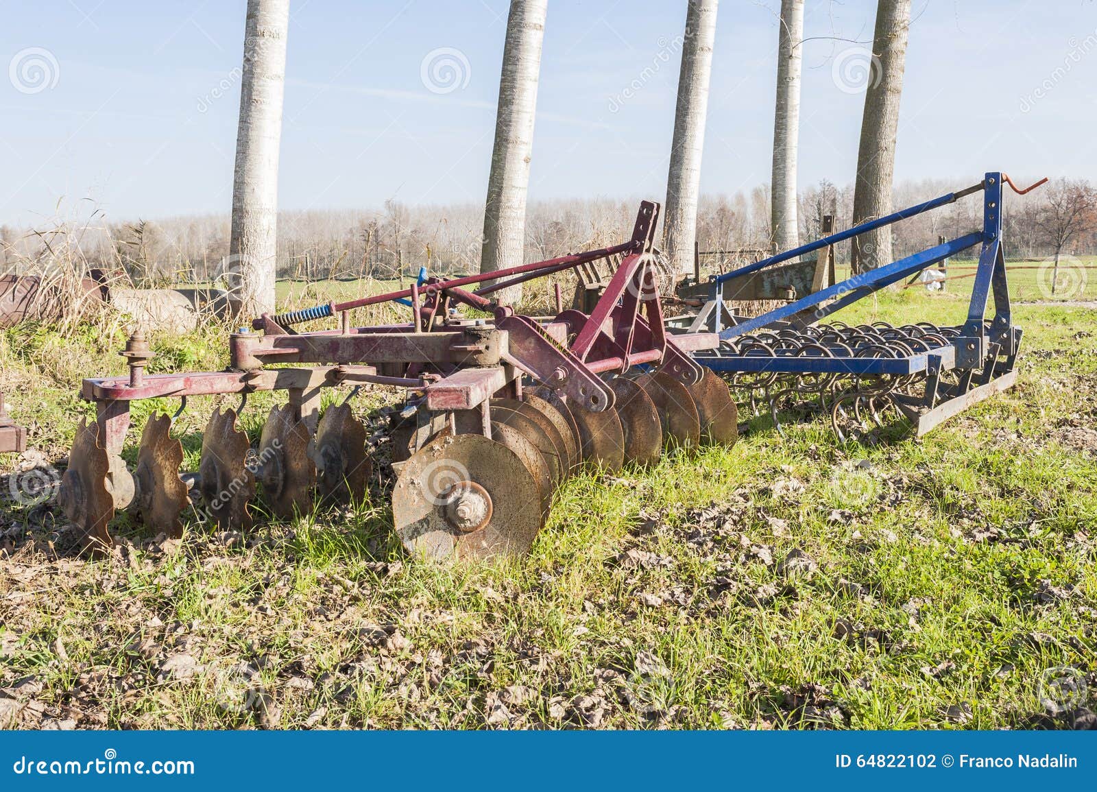 Agricultural tool,harrow stock photo. Image of dust, harrow - 64822102