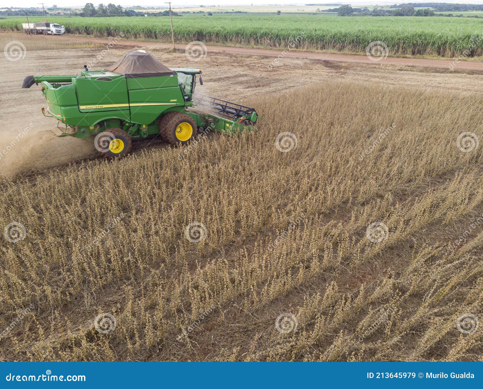 Tractor Harvesting Crop From The Field Editorial Photo | CartoonDealer ...