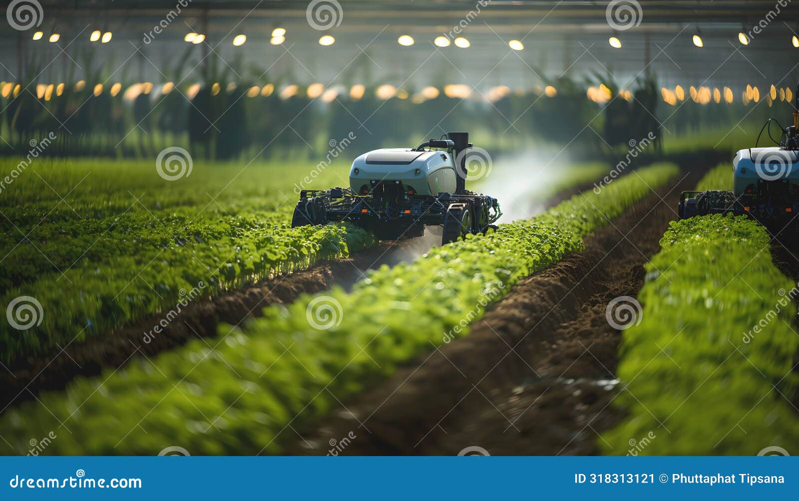 Agricultural Tractor Robot Automatic Harvest Field Crops Wireless ...