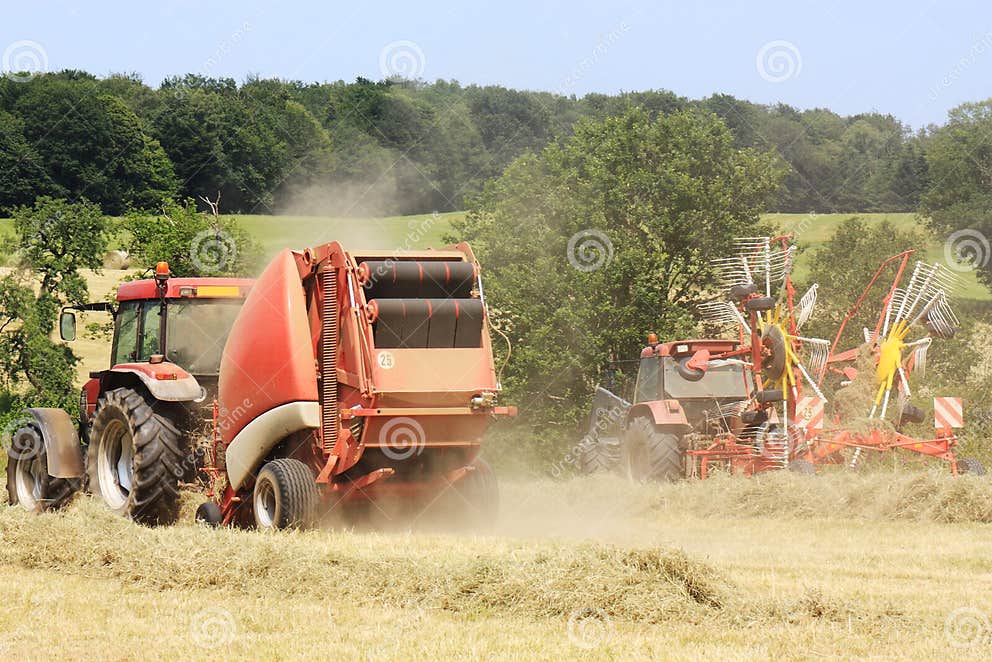 Agriculture - Baling Hay stock photo. Image of baling - 15773146